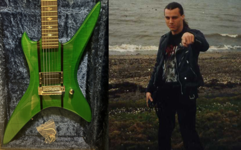 Guitarra do mestre do Death, Chuck Schuldiner, foi vendida por mais de ...
